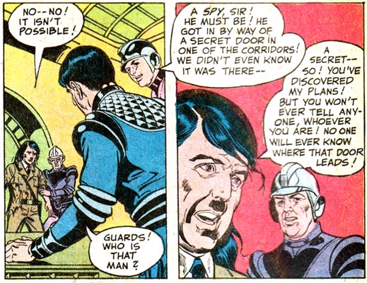 That's right, the ironic twist ending is, Future Hitler is wearing a ...